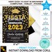 Spanish Graduation Party Invitation Black and Gold INSTANT - Etsy
