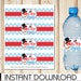 Printable Melted Snowman Water Bottle Label, Christmas Water Bottle ...