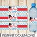 Printable Melted Snowman Water Bottle Label, Christmas Water Bottle ...