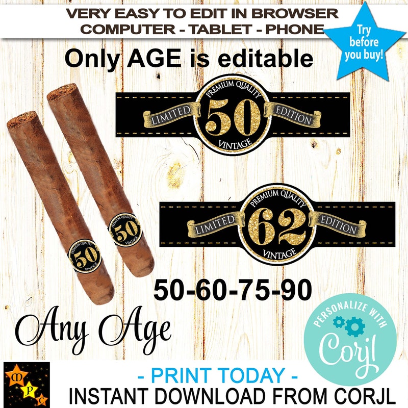 Custom Cigar Bands - Etsy