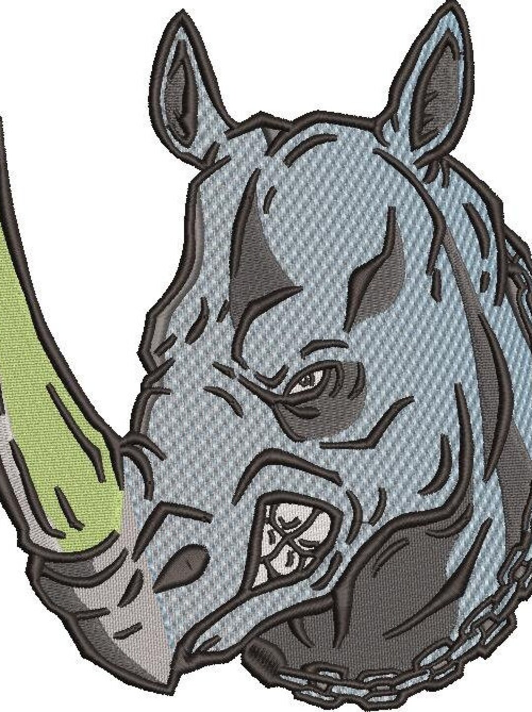 Blue Rhino Embroidery File - Etsy