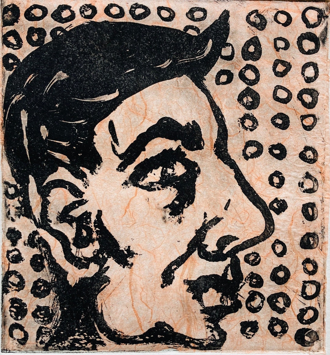 Face Two, Etching, Aquatint, Chine-colle. Unframed. Paper Size 11 1/2 X ...