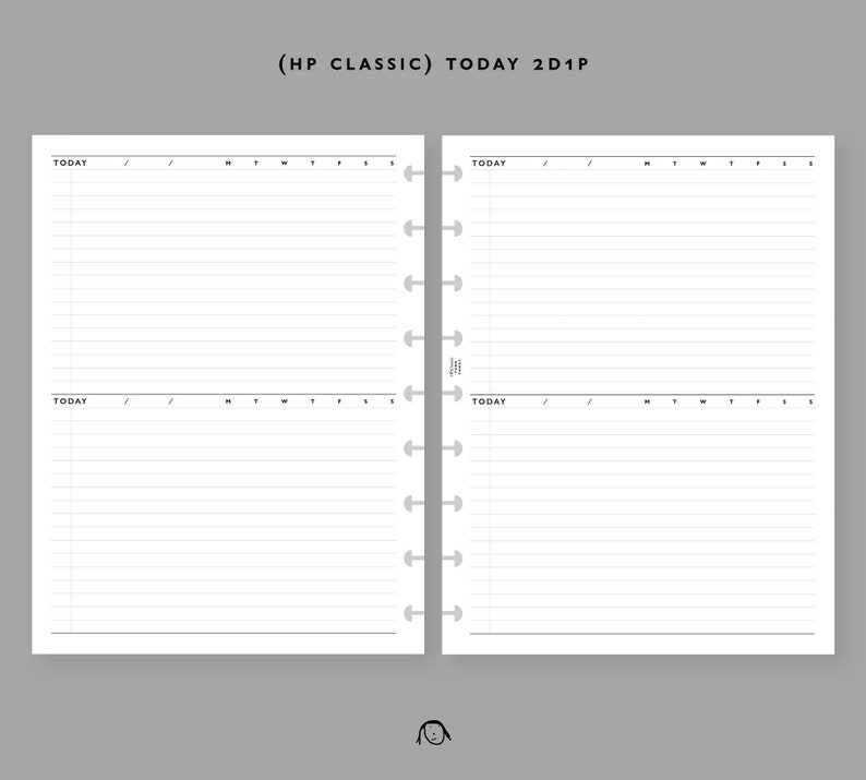 Happy Planner Classic Size Daily Today 2D1P Planner Printable Etsy Happy Planner Classic Size Daily Today 2D1P Planner Printable Etsy
