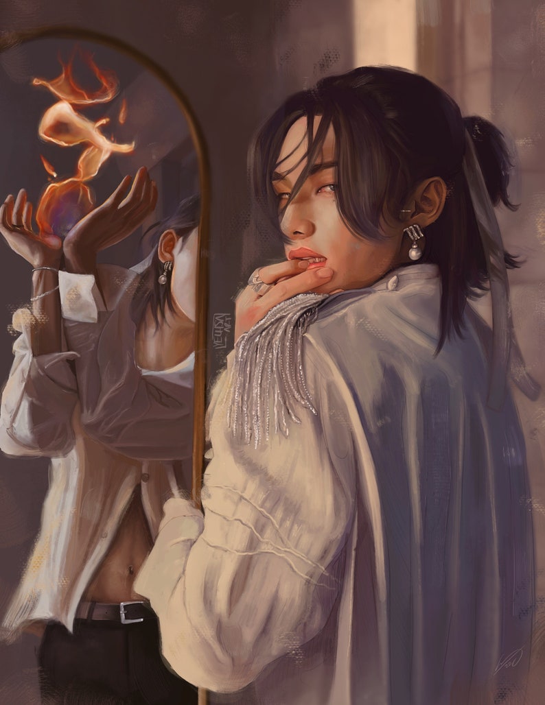 Play With Fire Hyunjin Art Print - Etsy