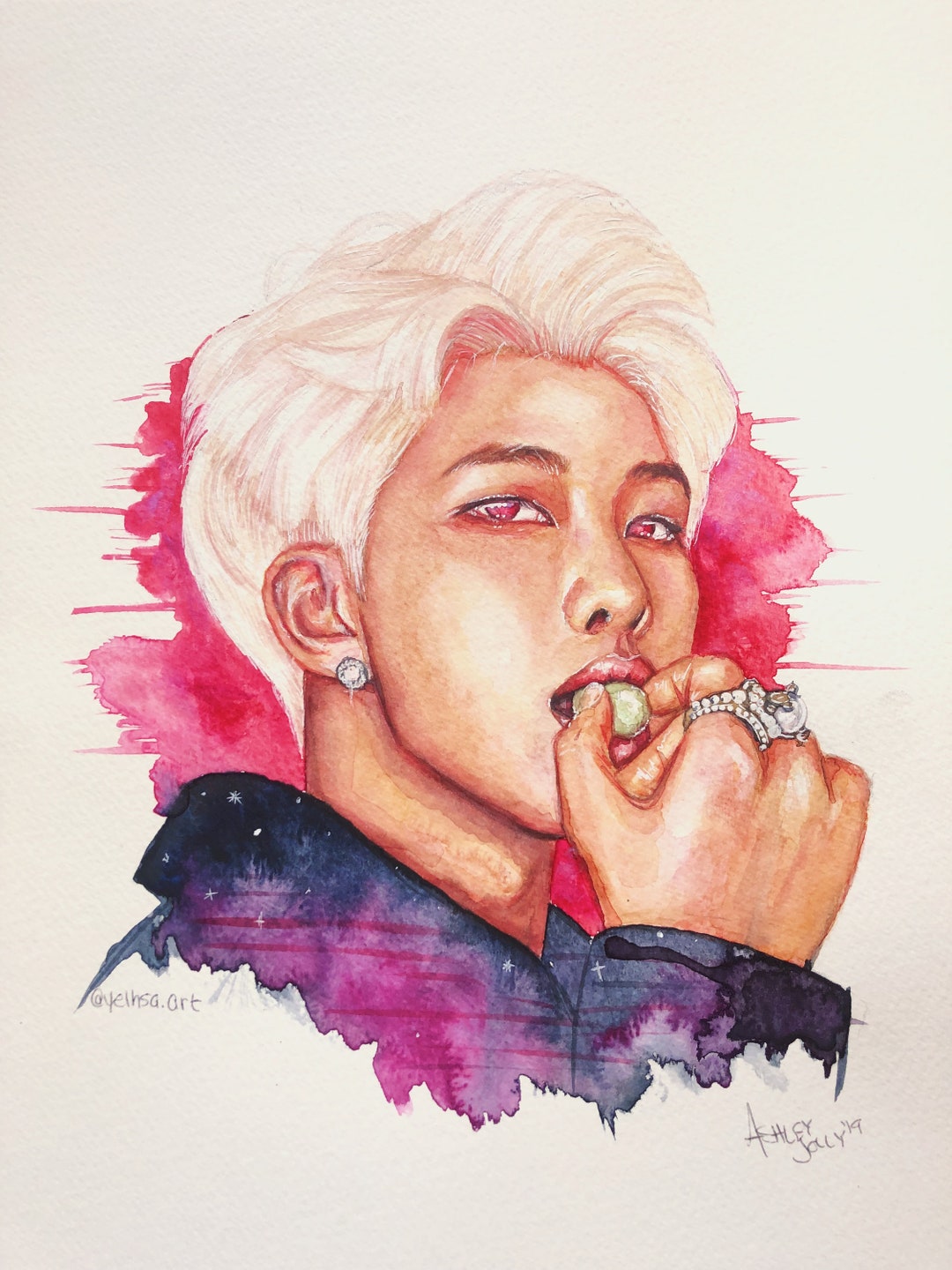 OT7 Watercolor Series Original 9x12" Paintings - Etsy