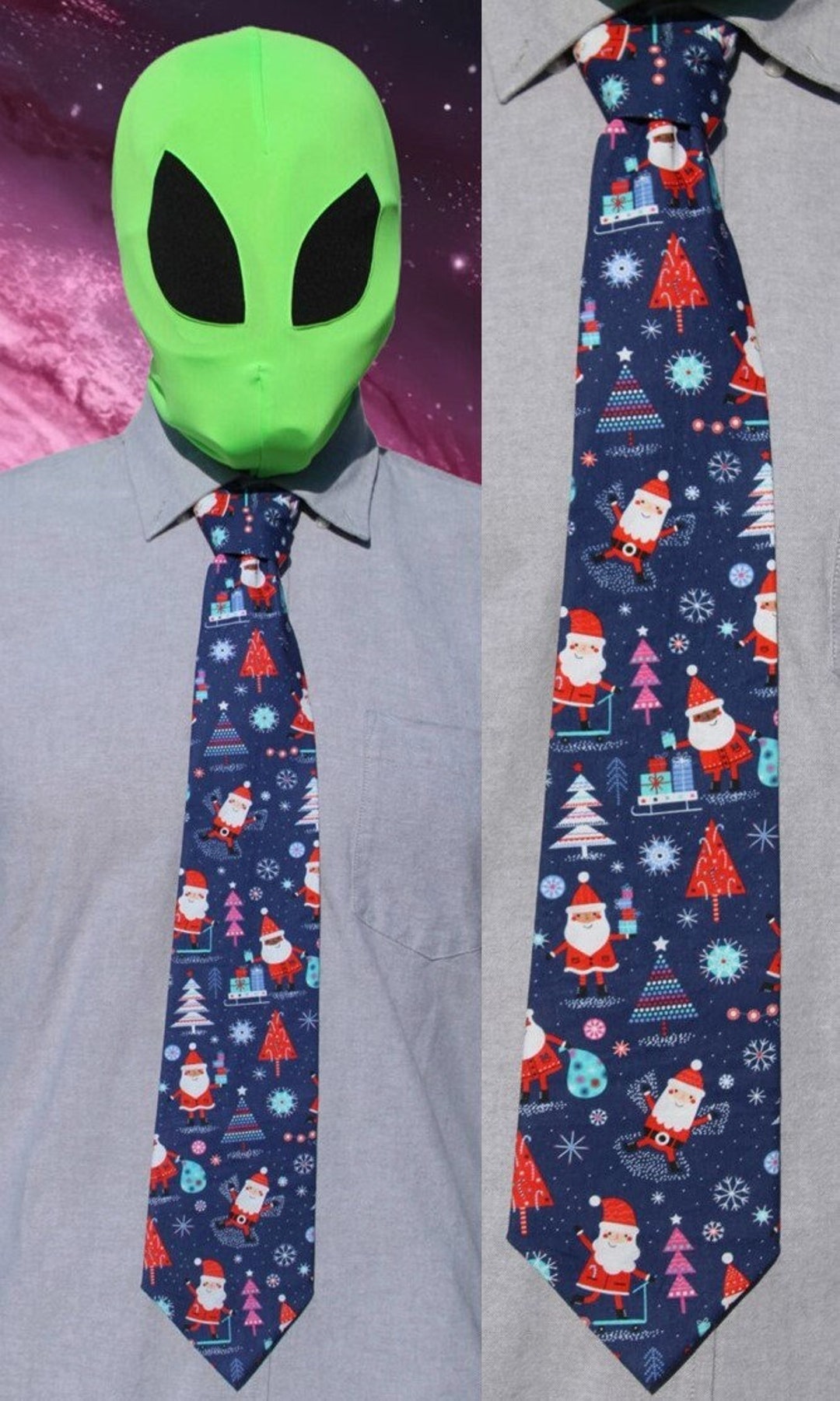 Christmas Santas Holiday Novelty Necktie - Funny Humor - Adult Size ...