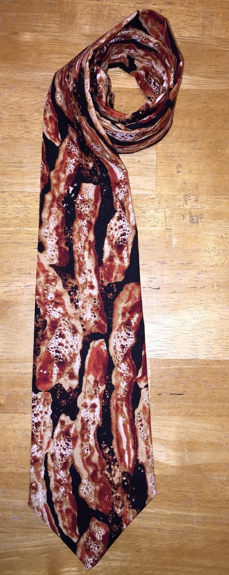 Bacon Novelty Necktie It's Bacon Meat Candy Food Foodie - Etsy