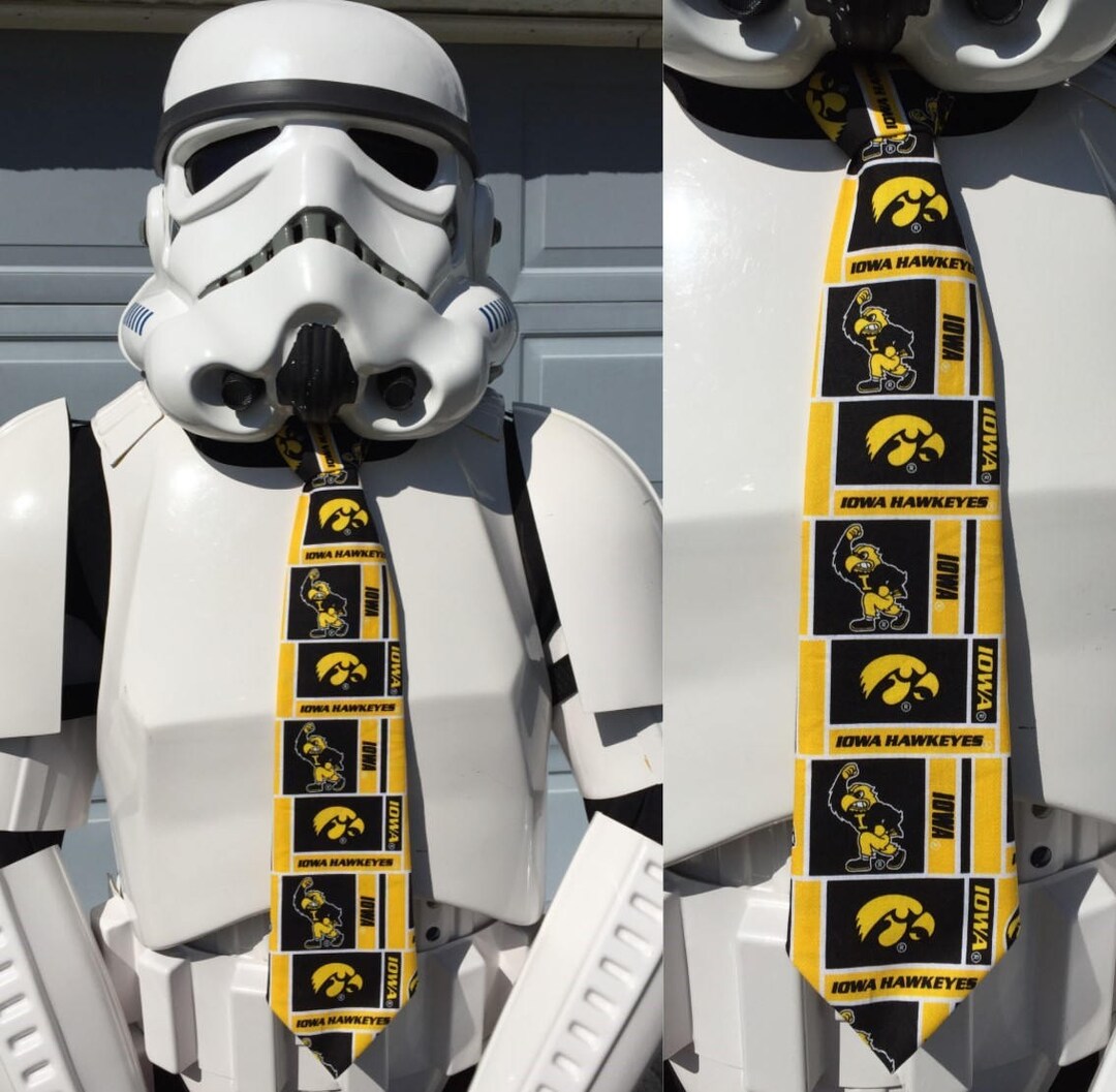 Iowa School Sports Novelty Necktie Black and Gold Colors - ADULT Size ...