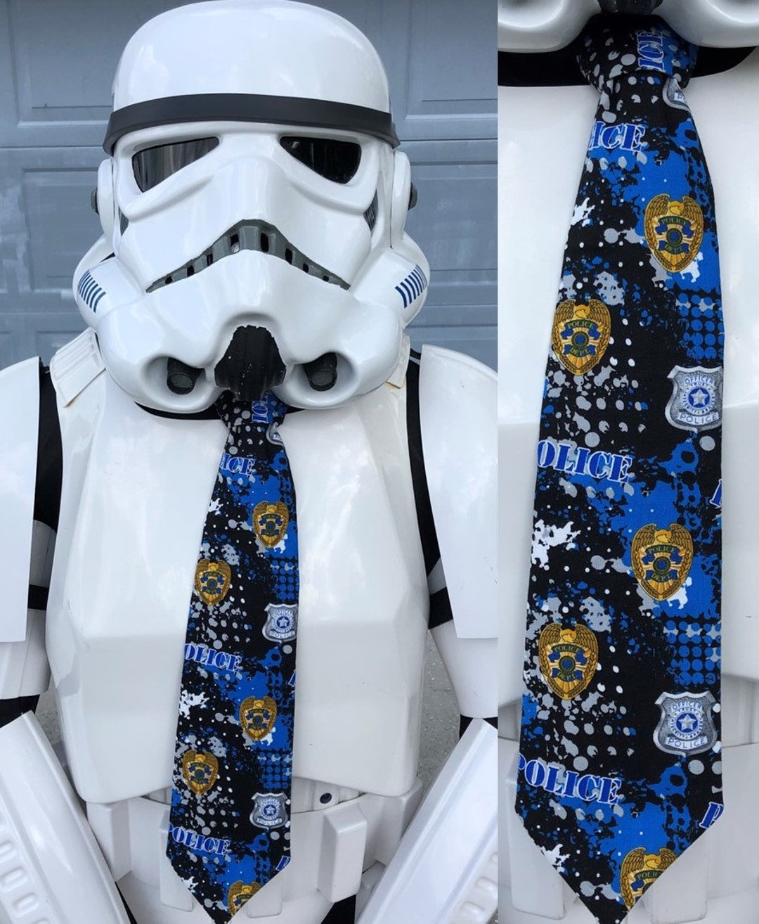 Police Law Enforcement Officer Novelty Necktie - Neck Tie Honor America ...