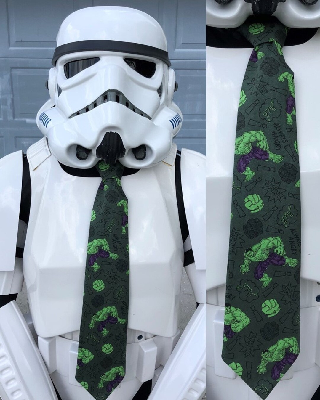 Avenging Superhero Giant Green Hulking Man Novelty Necktie ADULT Size ...