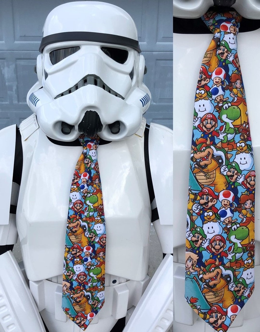 Nintendo Mario Super Mario Novelty Necktie - Color Nintendo Super Mario ...