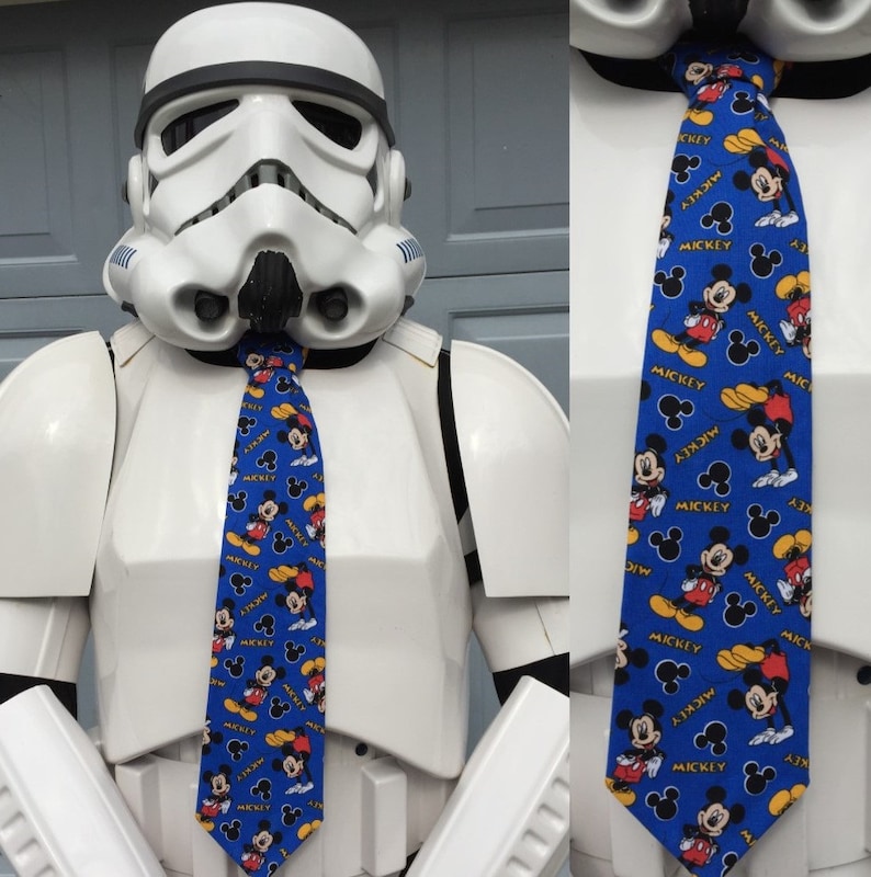 Mickey Mouse Novelty Necktie Neck Tie Disney ADULT Cotton - Etsy