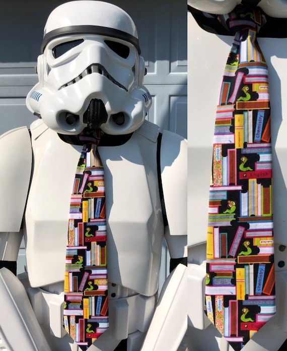 Books Library Bookworm Teacher Novelty Necktie Neck Tie | Etsy