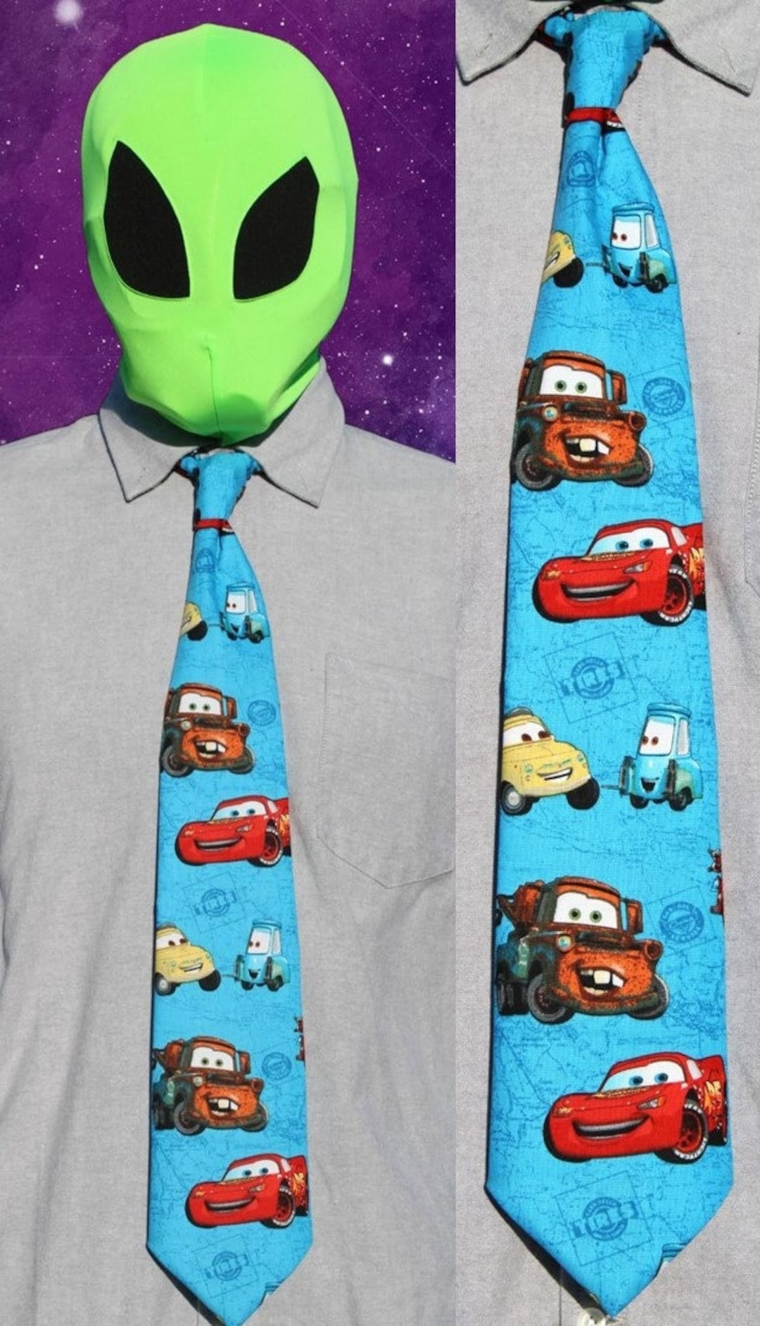 Red Race Car and Friends Animated Movie Characters Novelty Necktie ...