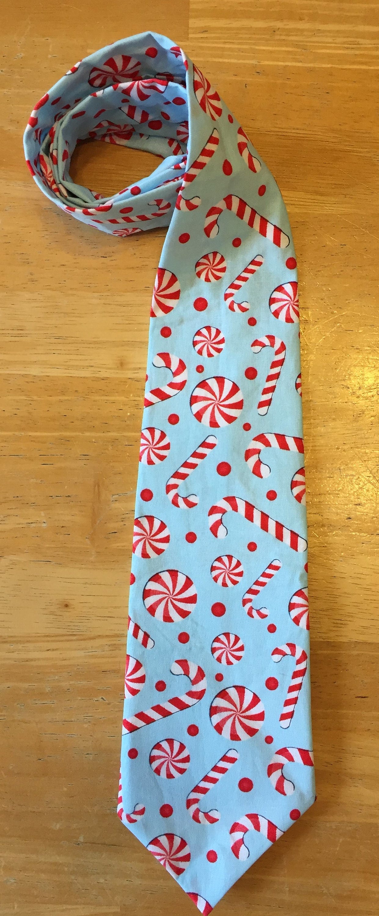 Candy Canes Novelty Necktie Neck Tie Candy Canes Mint | Etsy