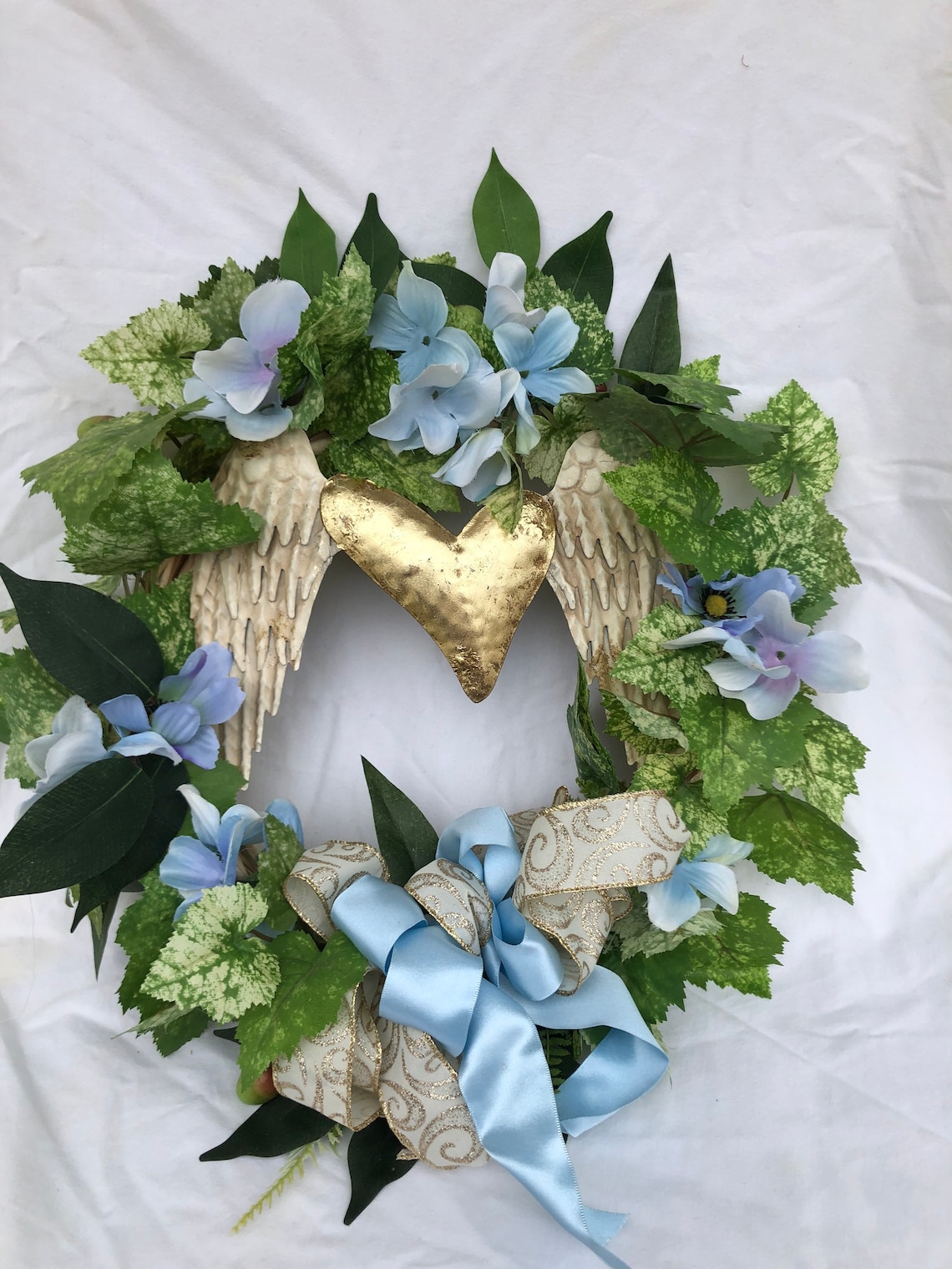 Angel Wings Wreath Wings of Love Wreath Everyday Wreath Faith Wreath ...