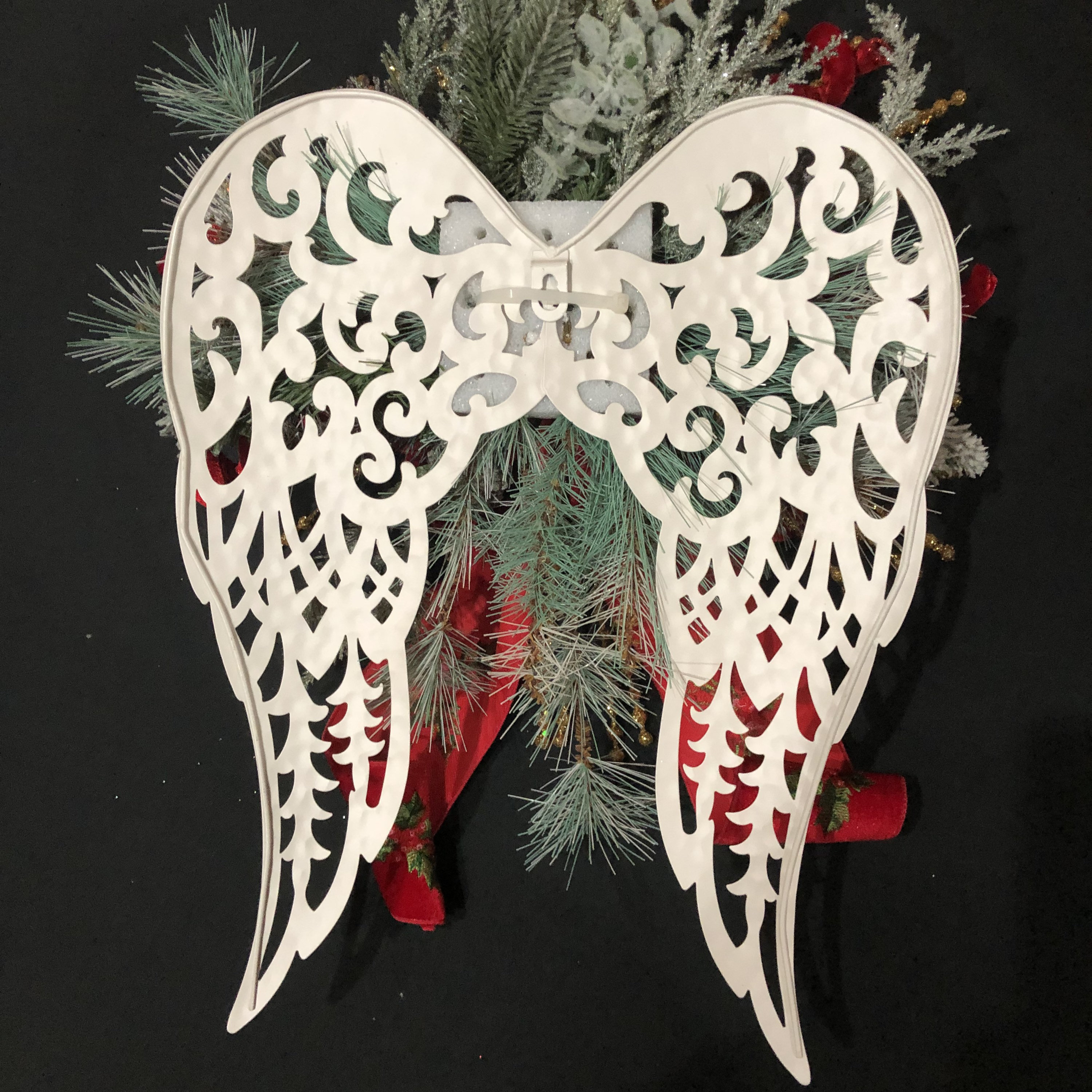 Angel Wreath Angel Wing Wreath Angel Decor Elegant Front - Etsy