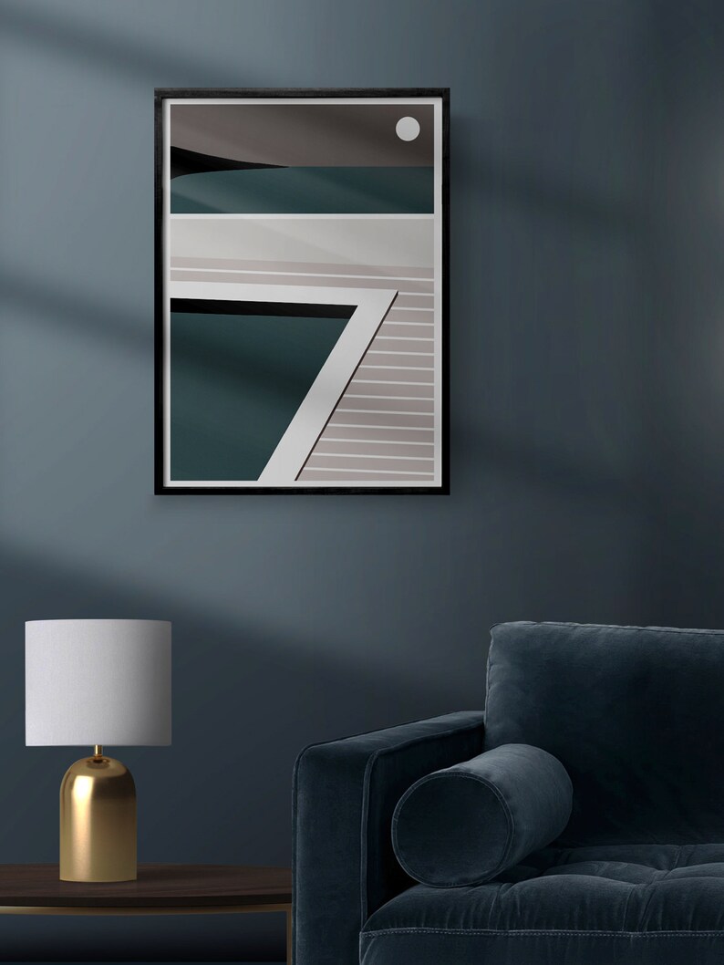 Extra Large 50 X 70cm Holiday Night Fine Art Print Swimming - Etsy