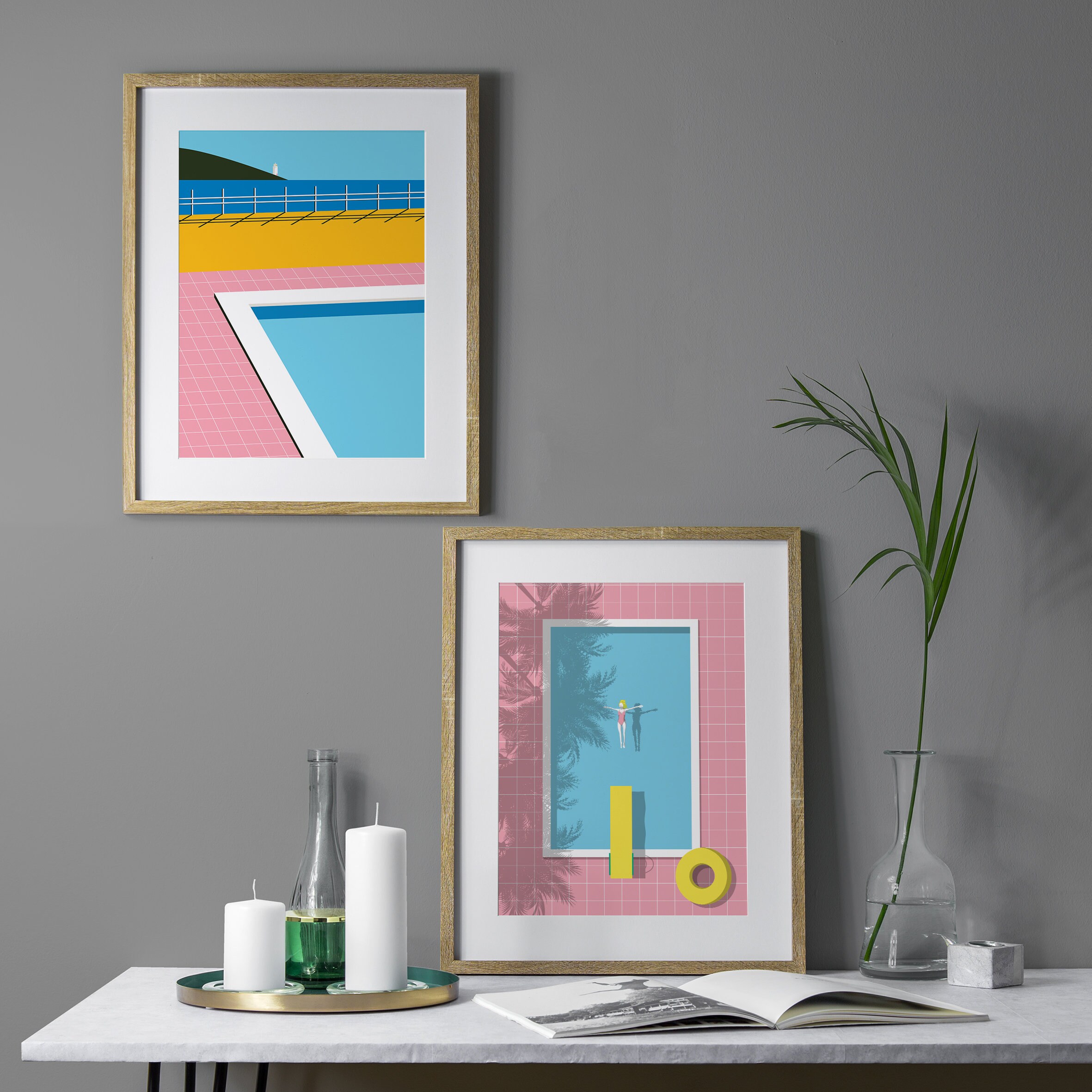 Pool Print A3 A4 30 X 40 Print Tropical Summer Decor | Etsy UK