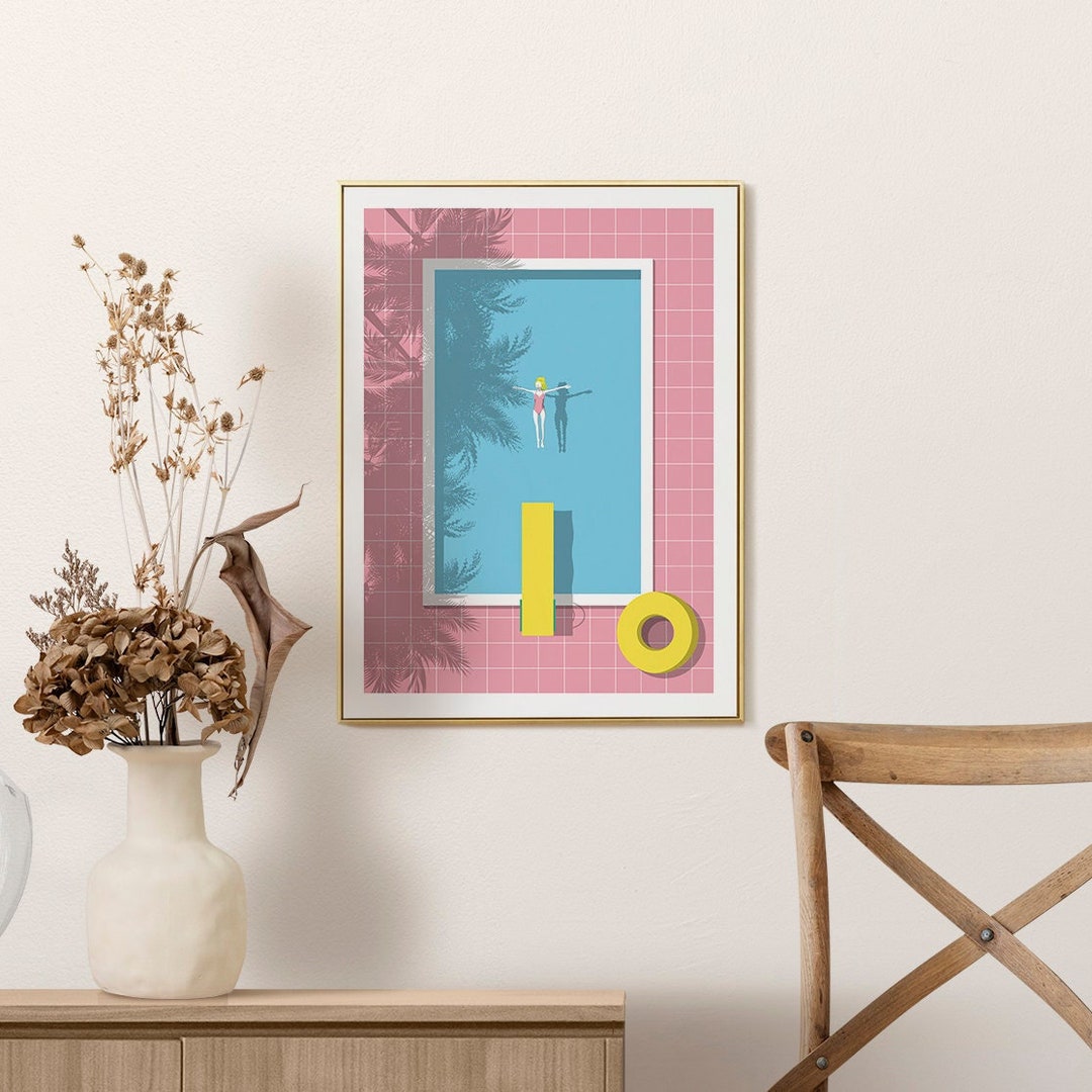 Pool Print A3 A4 30 X 40 Print Tropical Summer Decor - Etsy