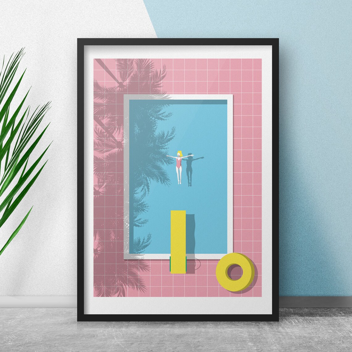 Pool Print A3 A4 30 X 40 Print Tropical Summer Decor | Etsy UK