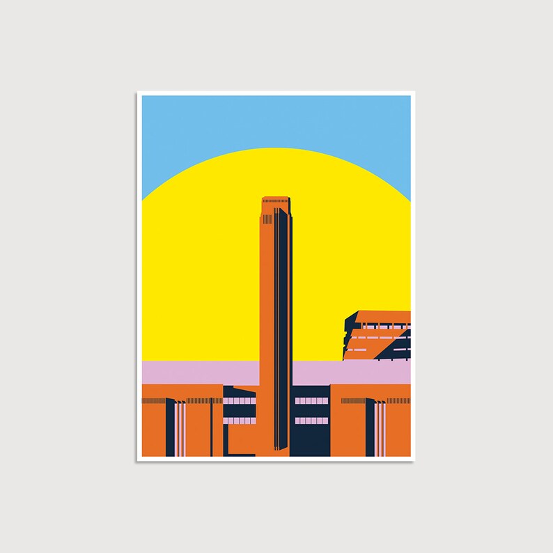Tate Modern London Print A3 A4 / 30 X 40cm Modern - Etsy