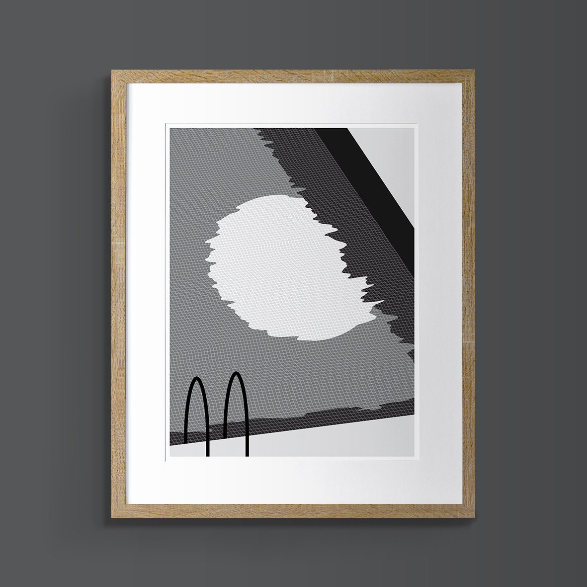 The Sunset Pool Reflection Fine Art Print A4 / 30 x 40cm | Etsy