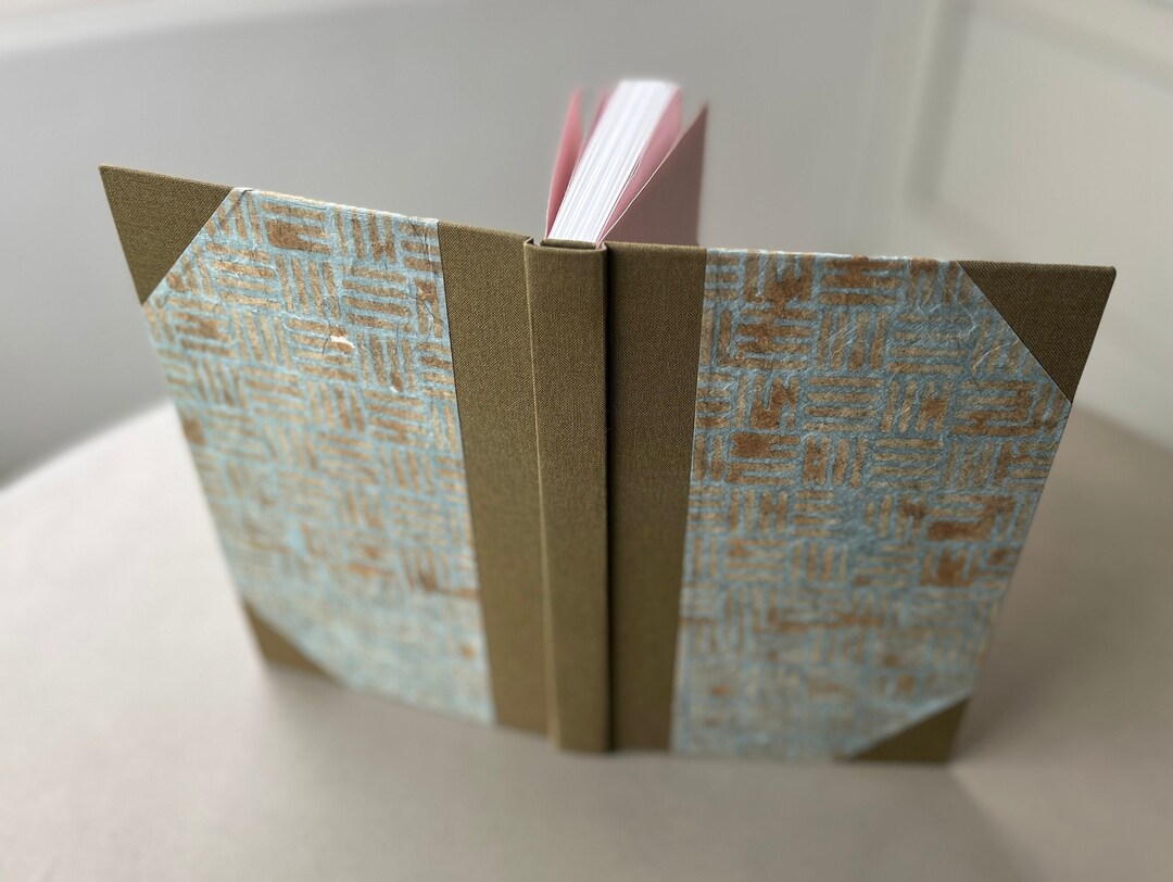 Traditional Hardcover Handmade Book, Handbound Case Binding, Elegant ...