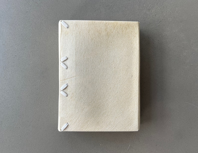 Mini Goat Skin Parchment Binding, Pocket Journal With Limp Vellum Cover ...