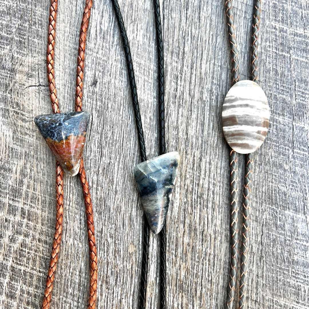 Gemstone Bolo Ties Southwestern Style Lariat Necklace - Etsy