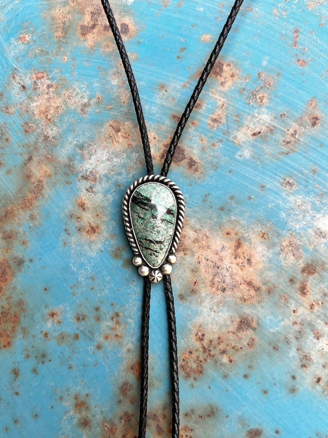 Sonoran Sunrise Bolo Tie , Sterling Silver Artisan Made in USA, Cowboy ...