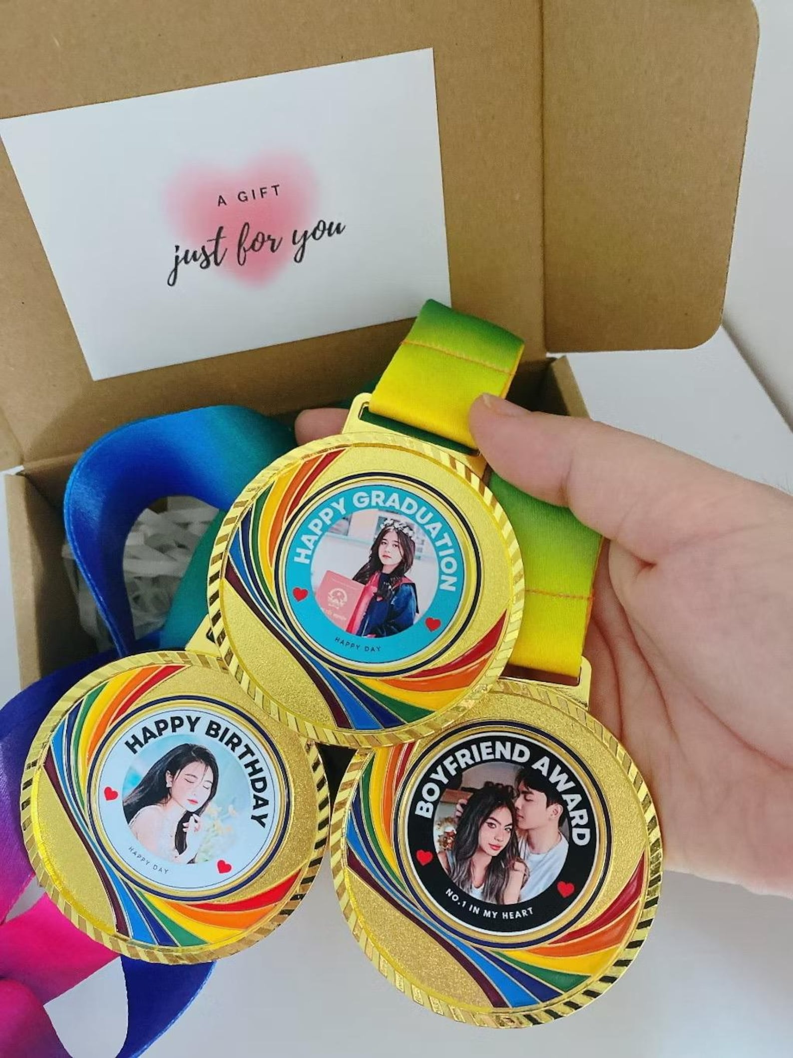 Custom Engraved Medal Personalized Metal Award for Love Certificates ...