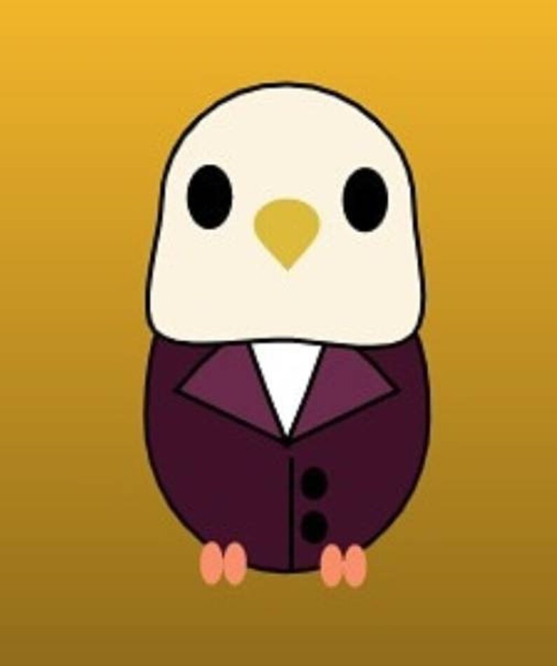 Cute Hamilton Budgie Sticker Pack 6 glossy waterproof | Etsy