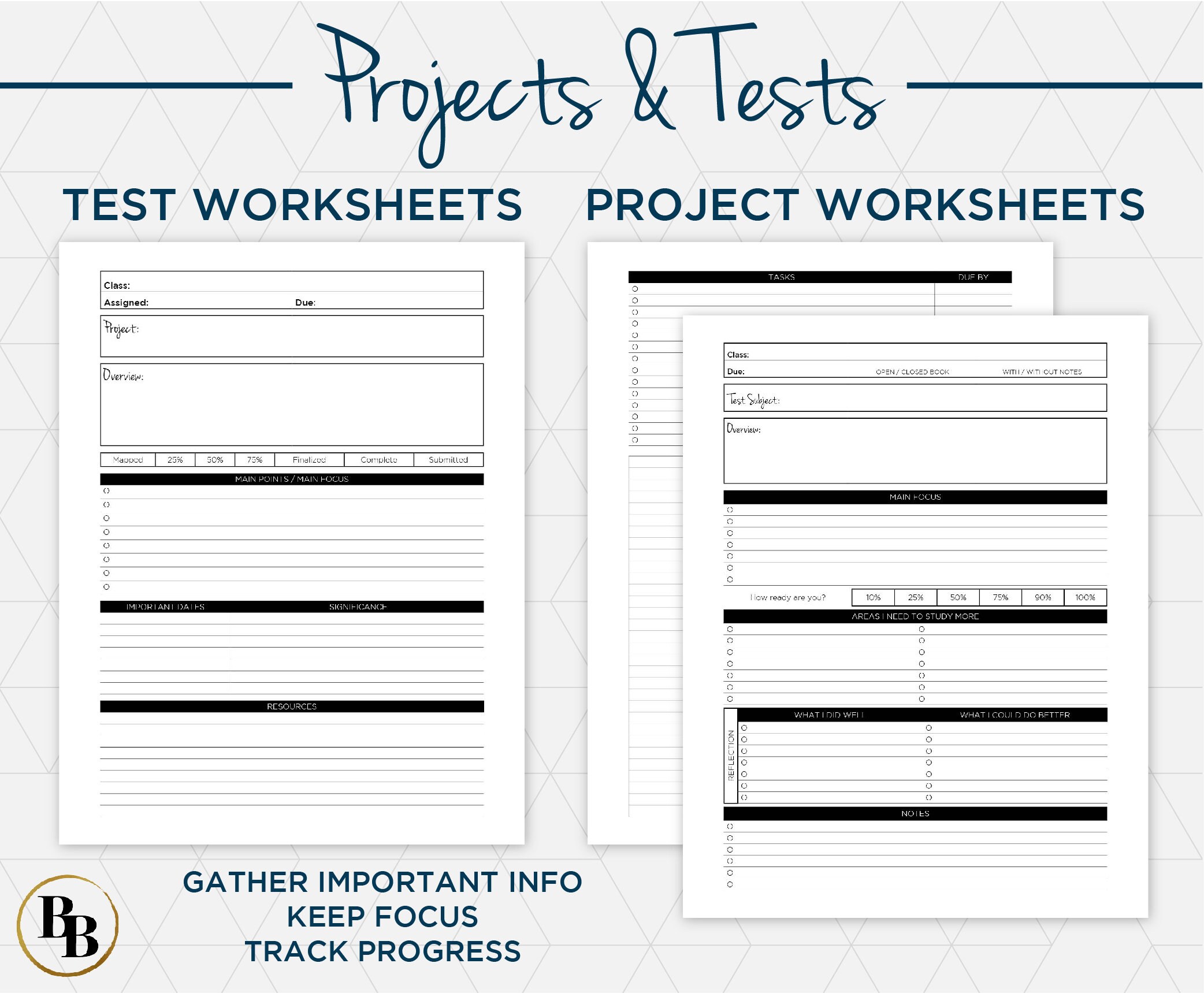 Class Binder Bundle - Printable Class Information & Assignment ...