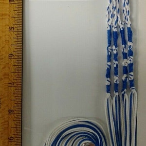 Tzitzit,tassles, 2" Braided Loop,blue & White, Judaica/messianic ...