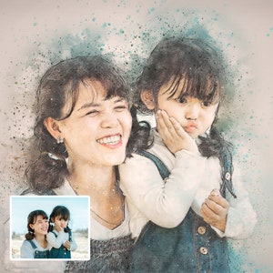 Custom Mom Portrait Mothers Day Portrait Mamma Chalk Sketch Mama Mommy ...