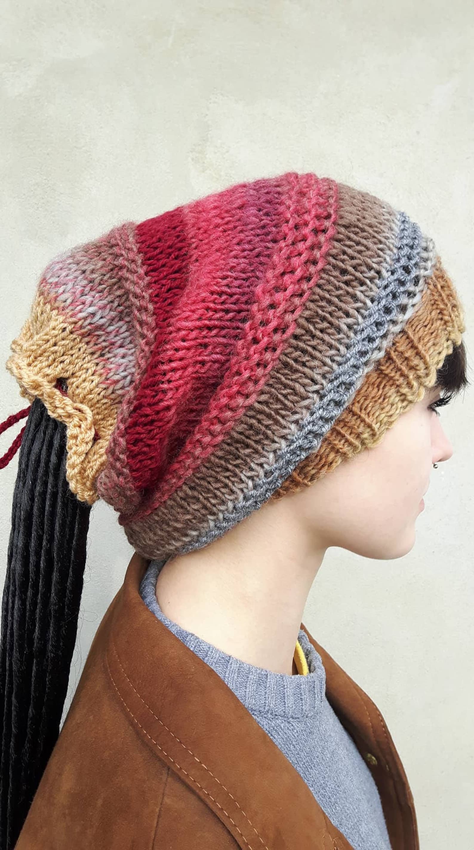Dreadlocks Hats, Dreadlocks Wrap, Dreads Hats, Rasta Hats, Handmade Dreadlock Neckwarm, Loose ...