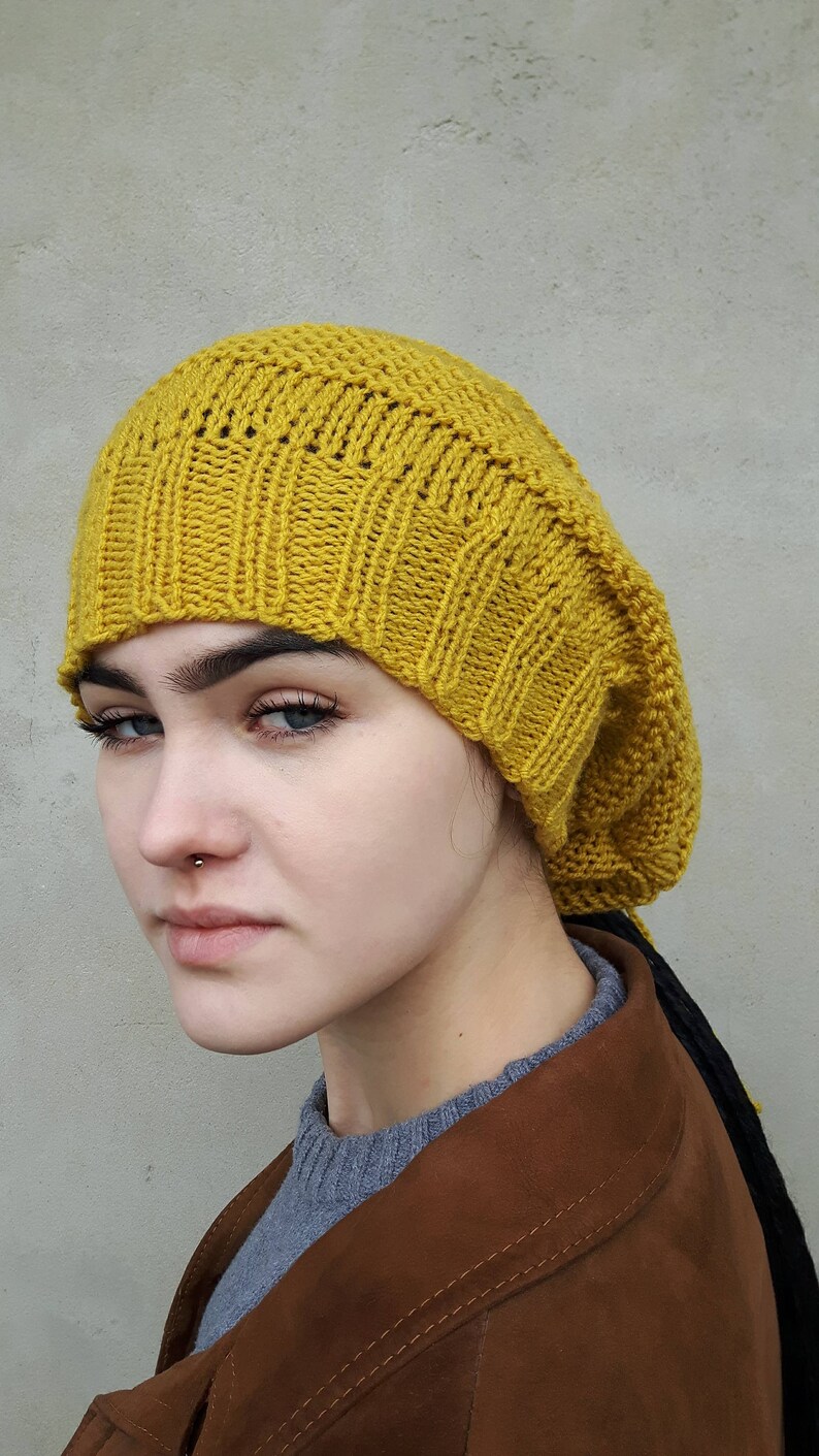 Mustard Dreadlock Hat, Mustard Hat, Rasta Hat, Dreadlock Headband ...