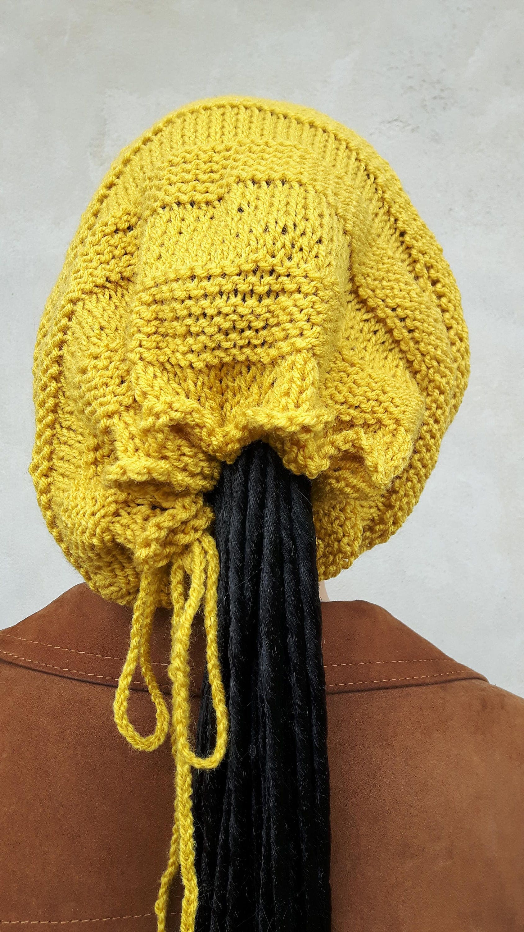 Mustard Dreadlock Hat, Mustard Hat, Rasta Hat, Dreadlock Headband ...