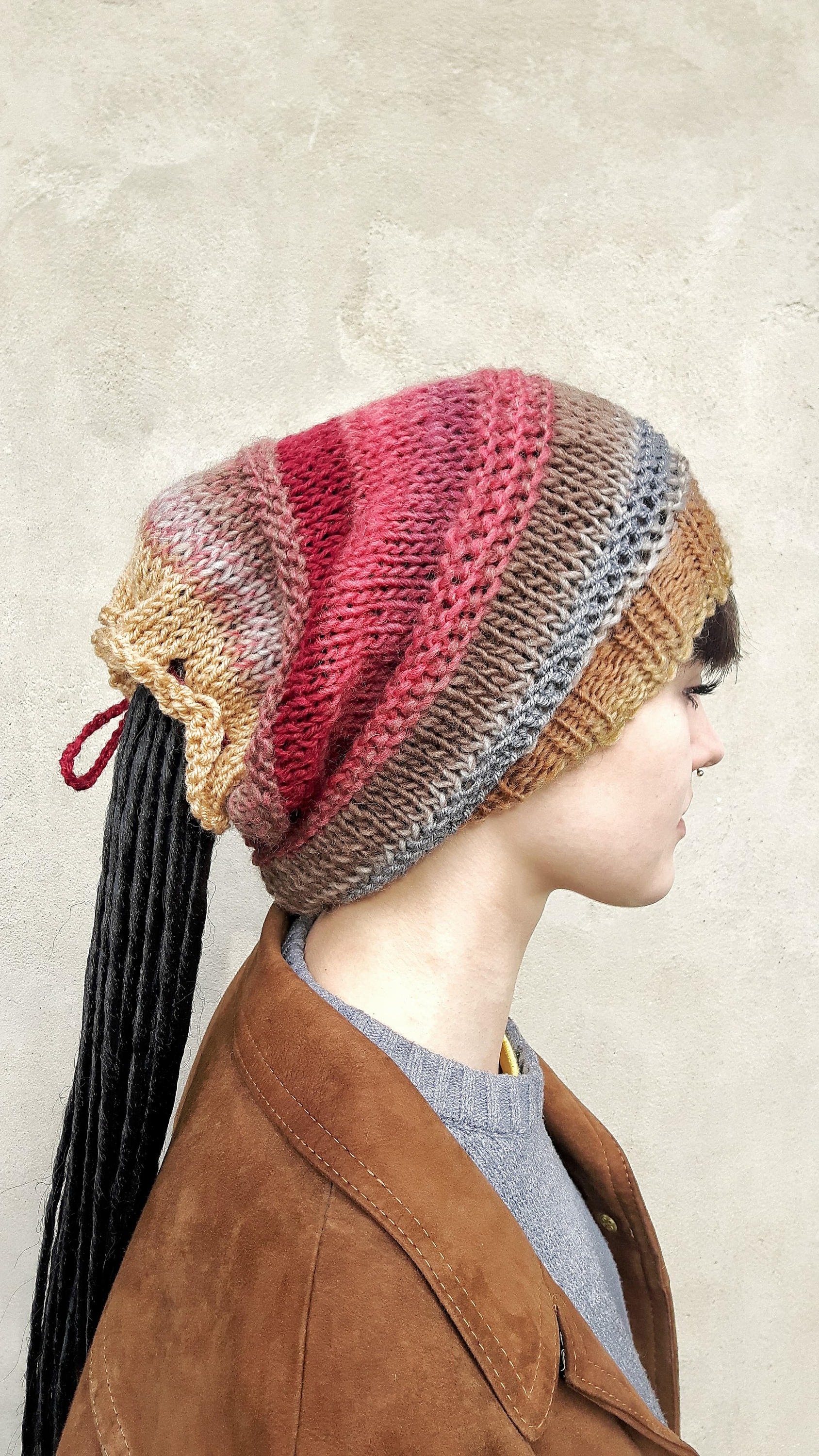 Dreadlocks Hats, Dreadlocks Wrap, Dreads Hats, Rasta Hats, Handmade Dreadlock Neckwarm, Loose ...