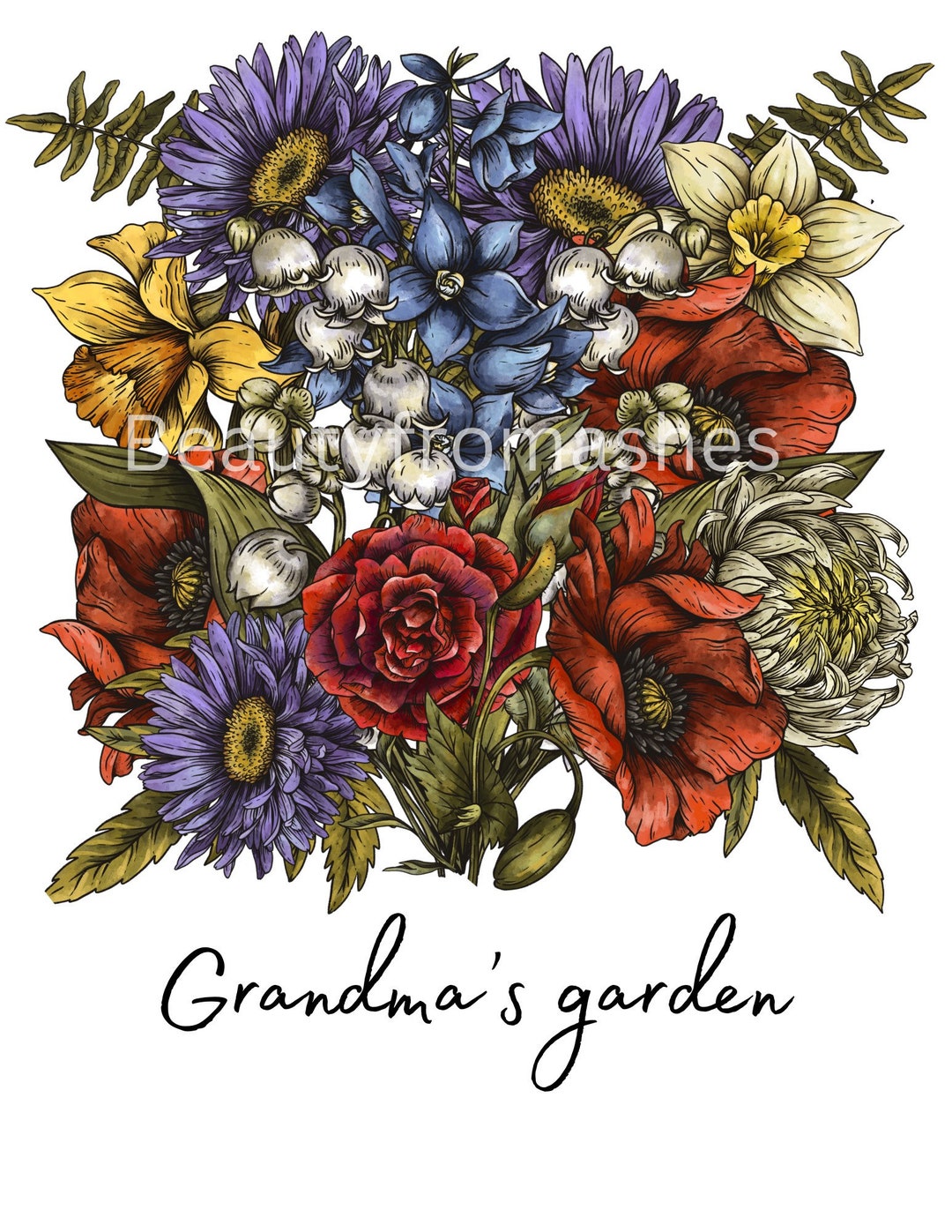 Birth Flower Bouquets - Etsy