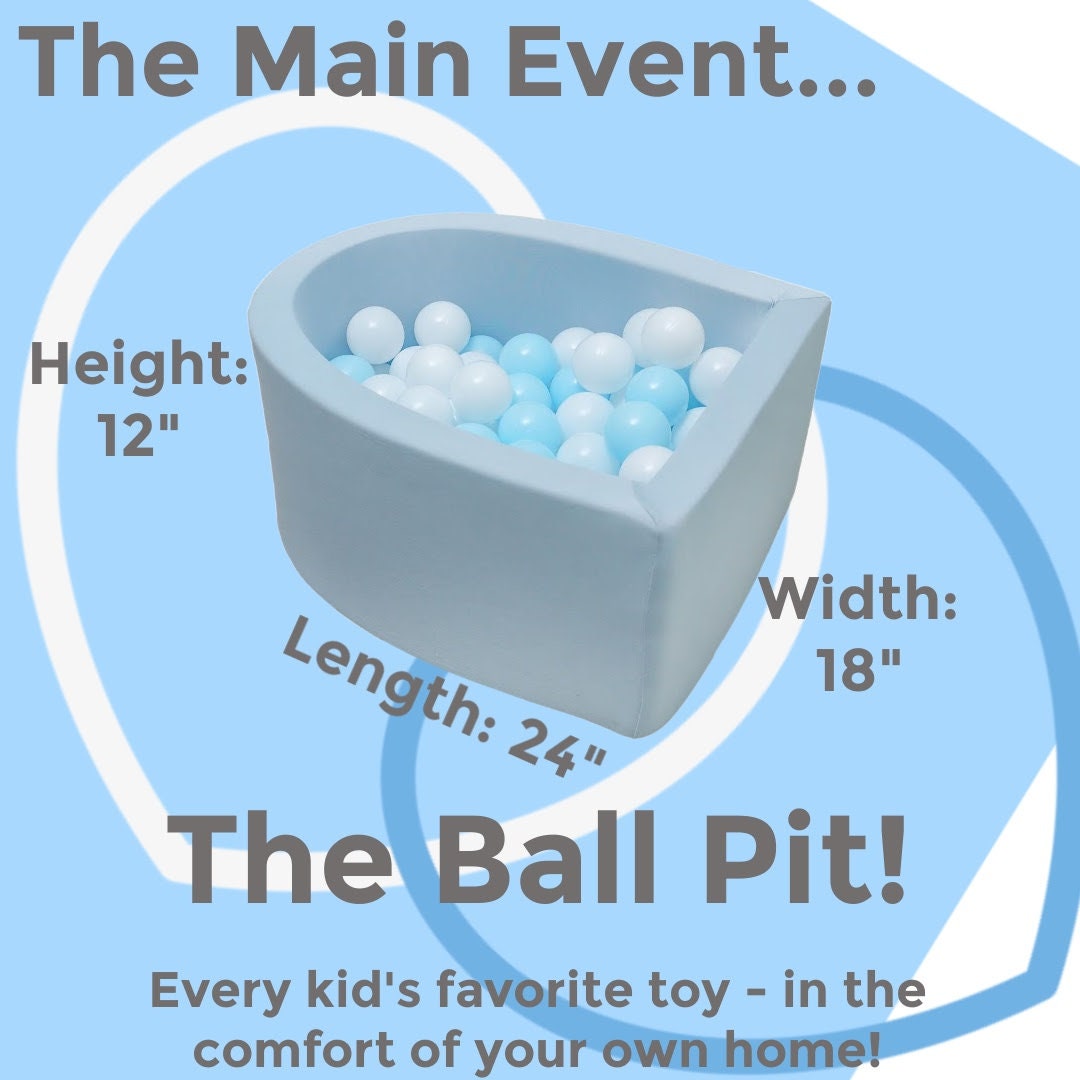 Kids Soft Play 5-piece Set W/ Ball Pit (free Shipping) - Etsy