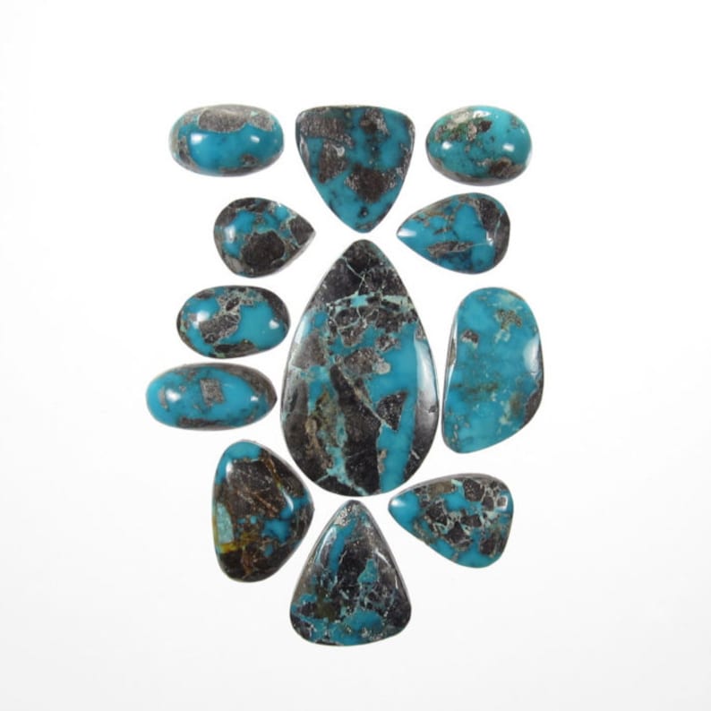 Natura Blue Moon American Turquoise Cabochon Stone Untreated - Etsy