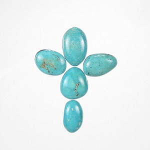 Natural Candelaria American Turquoise Cabochon Matched Set Parcel (CAN4 ...