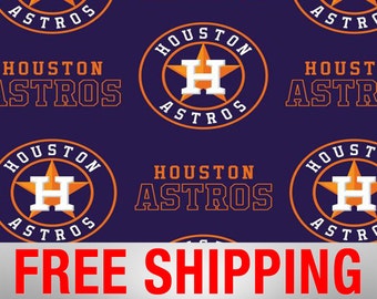 Astros Mlb Fabric | Etsy