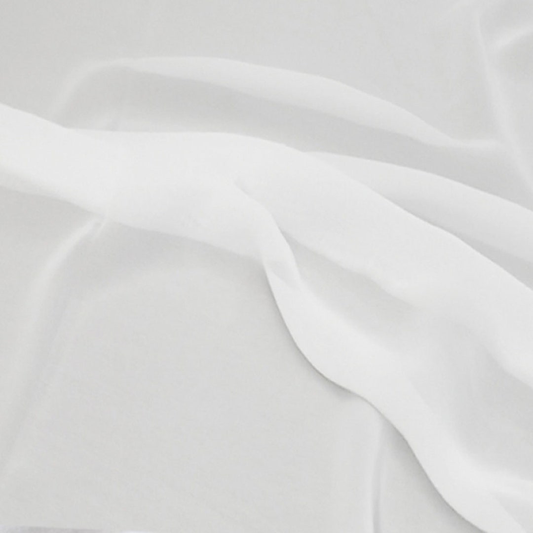 White Sheer Chiffon Fabric - Sold by the Yard & Bolt - Ideal for ...