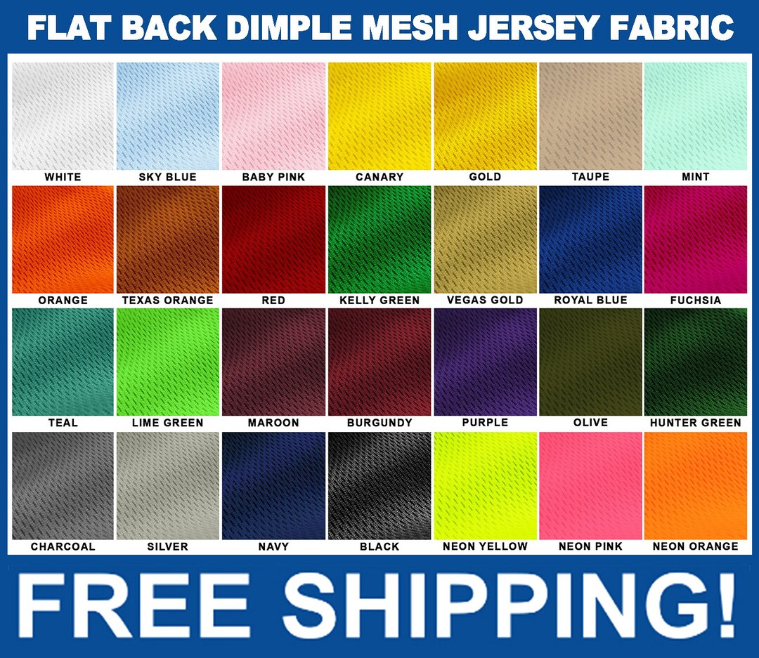 Dimple Mesh Jersey Fabric - 60" Wide - 100% Polyester - Sold by the ...