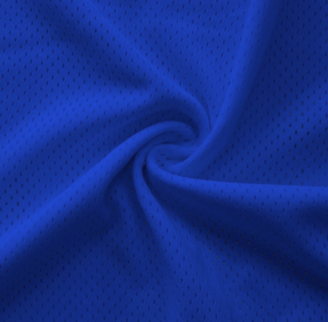 Royal Blue Pro Mesh Heavy Jersey Fabric - Ideal for Athletic Jersey ...