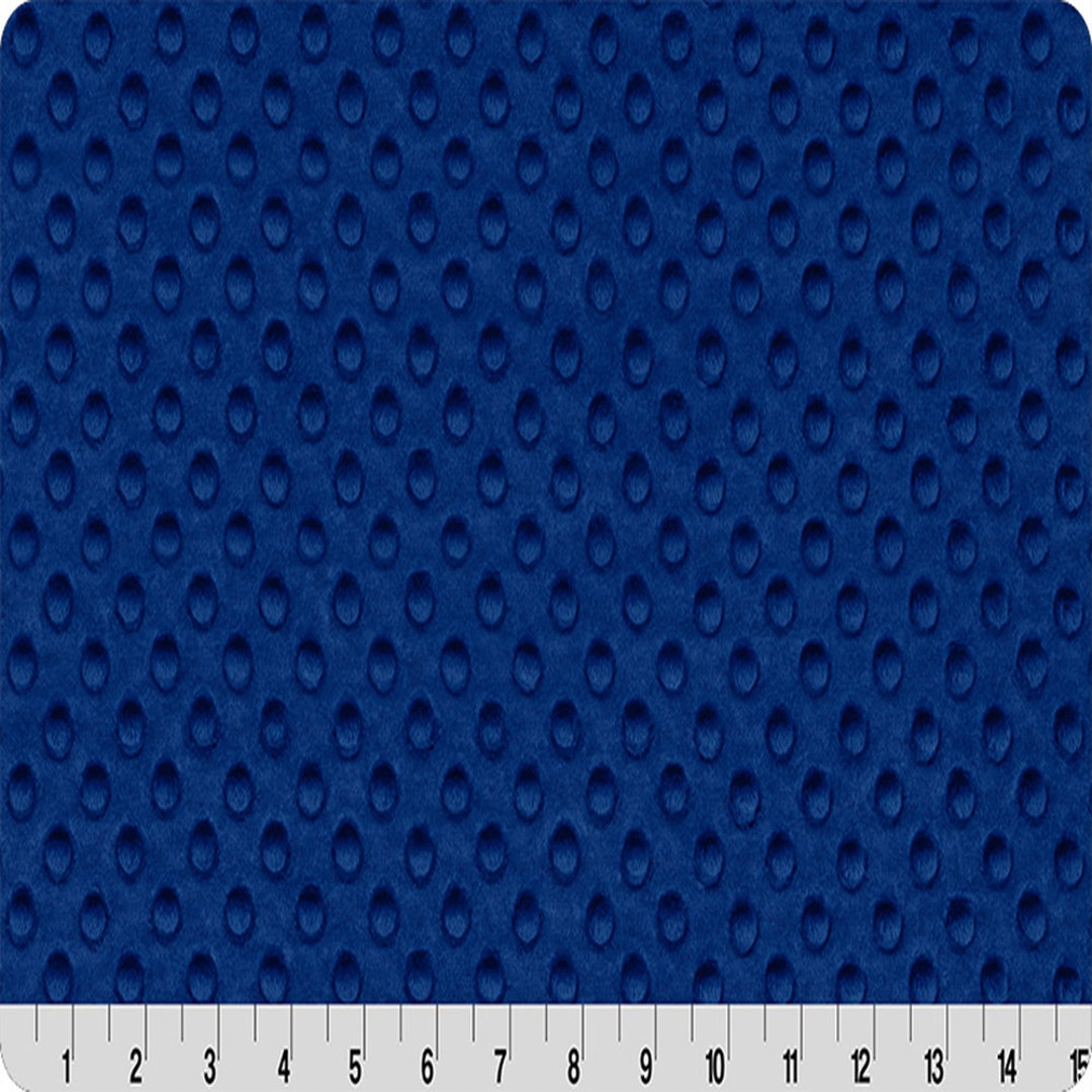 Royal Blue Minky Dimple Dot Fabric - Sold by the Yard & Bolt - Ideal ...