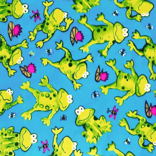 Frog Fleece Fabric - Etsy